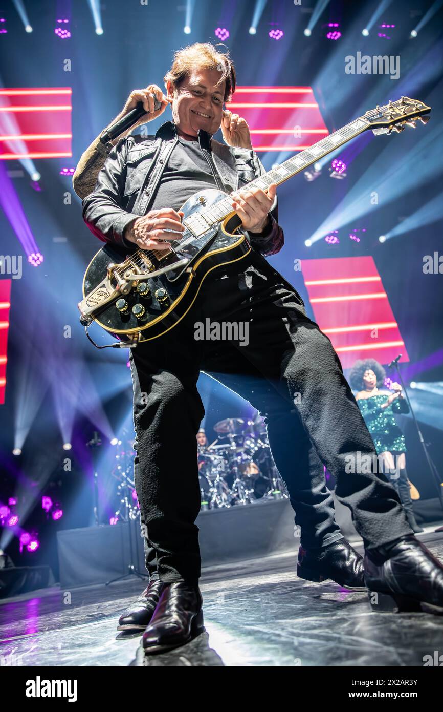Milan, Italy. 20th Apr, 2024. The Scottish band SIMPLE MINDS performs ...
