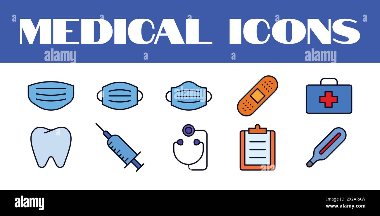 Healthcare Icons Vector Medical Illustration Vector Icons Doctor icon ...
