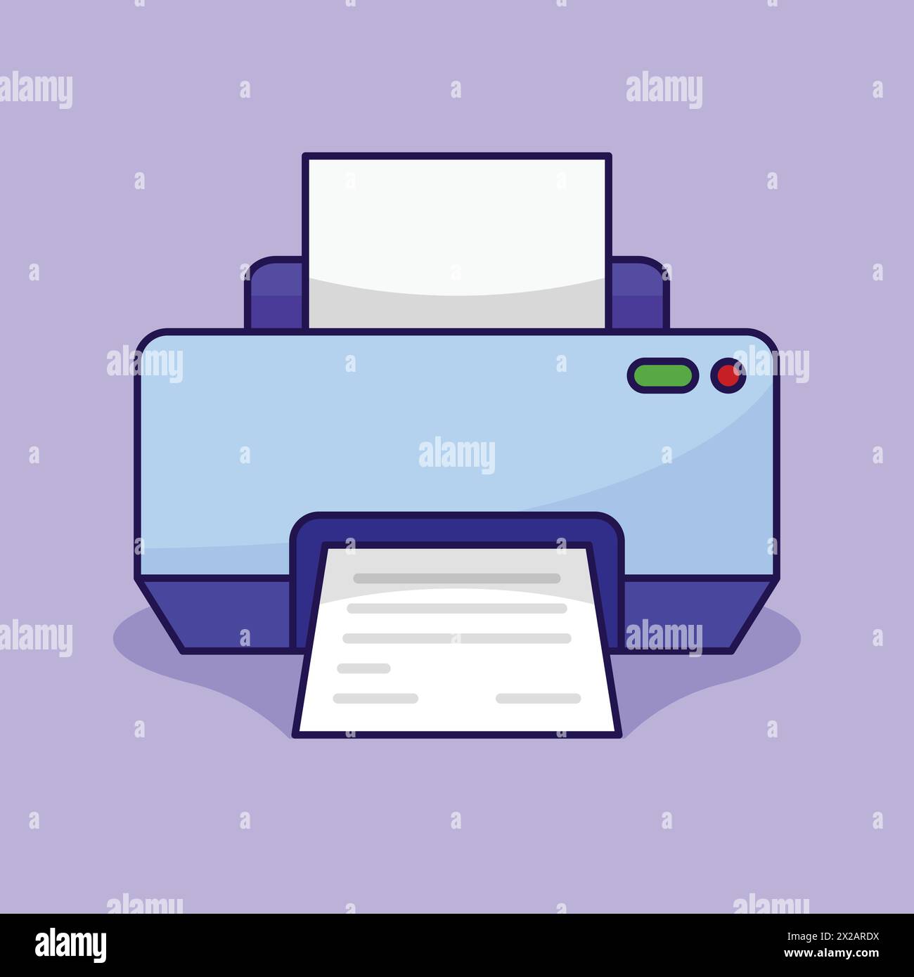 Flat Printer Icon Vector Illustration Office Printer Icon Stock Vector Image & Art - Alamy