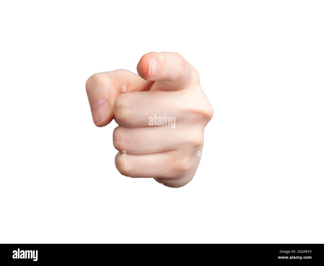 Choosing you, choice concept, hand gesture isolated on white background ...