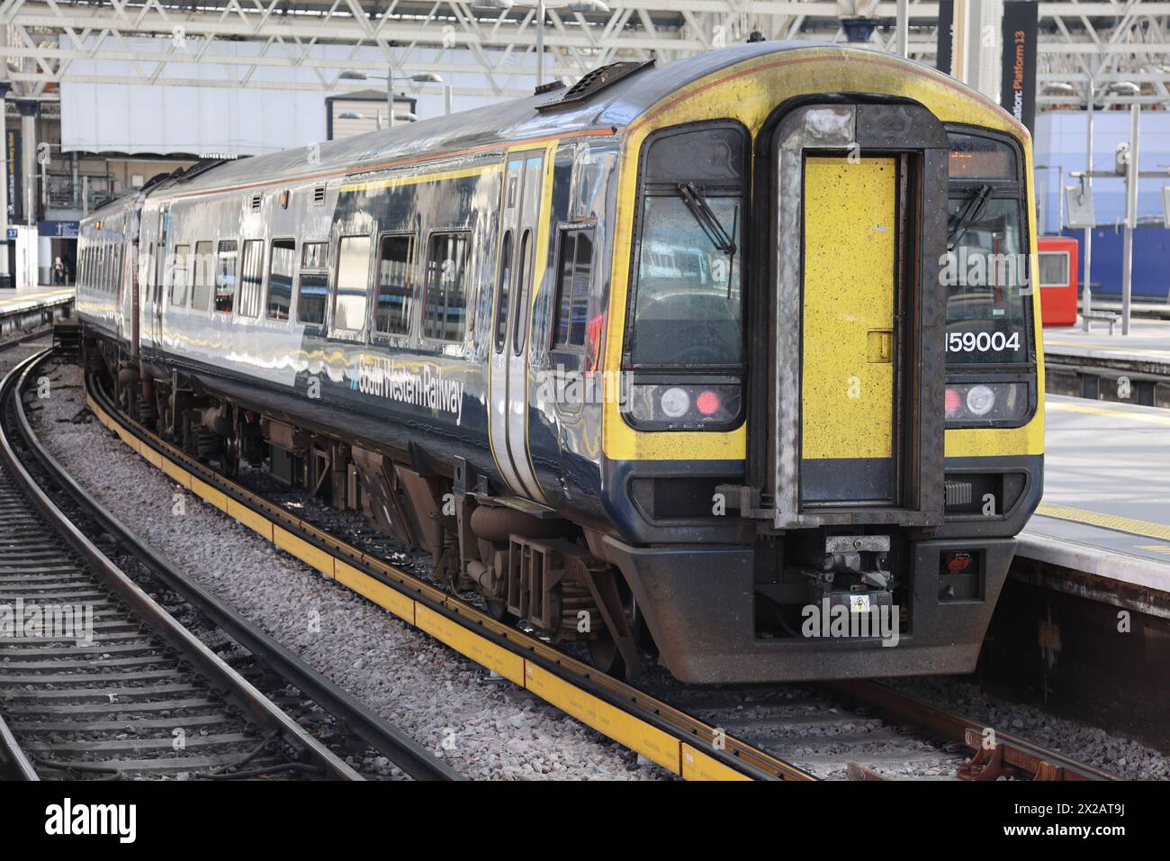 South Western Railway Class 159 unit at Waterloo station Stock Photo ...