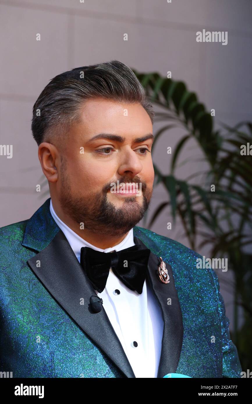 Dublin, Ireland. 20th April 2024. James Patrice on the red carpet at ...
