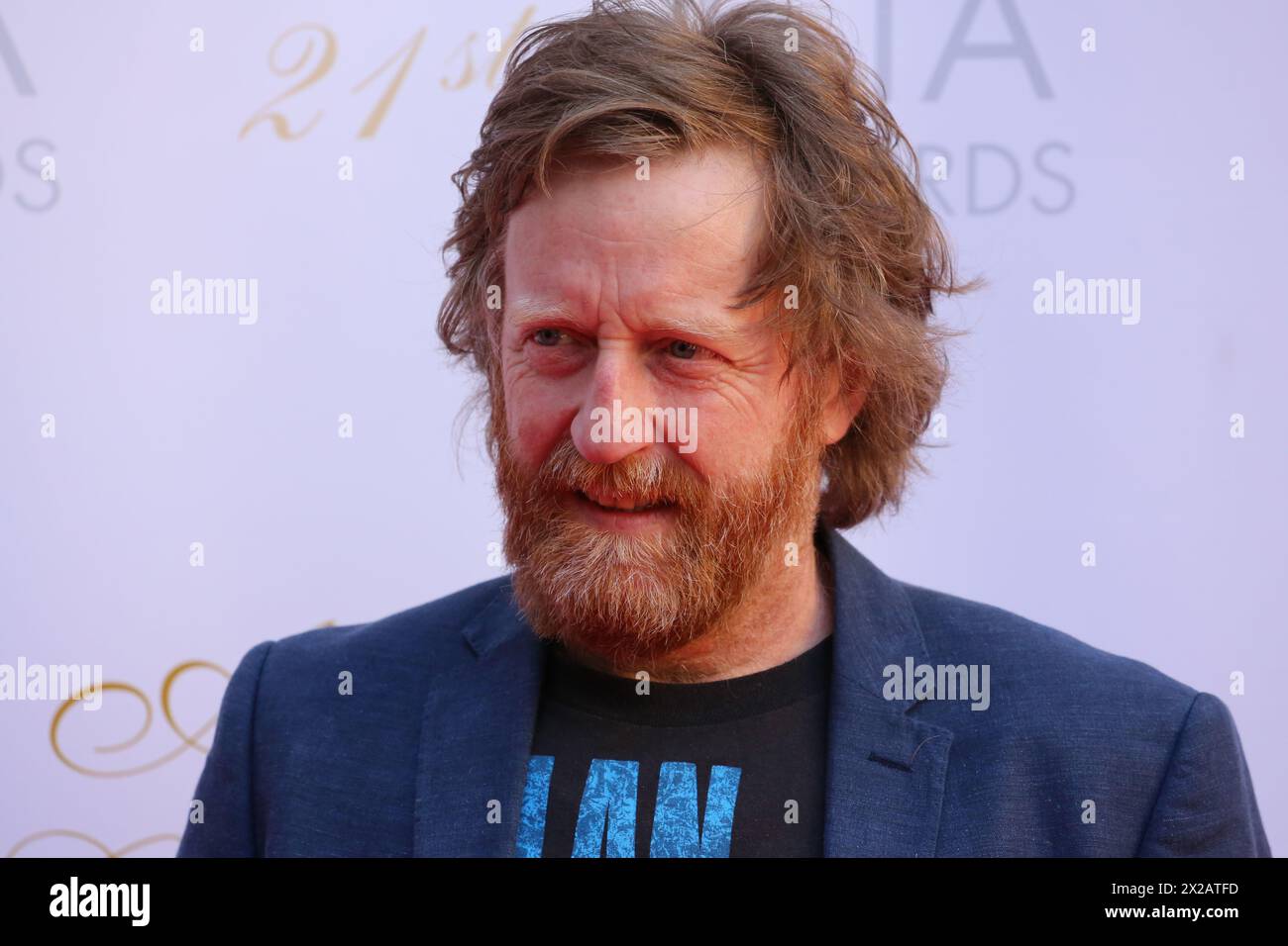 Dublin, Ireland. 20th April 2024. David Wilmot arriving on the red ...