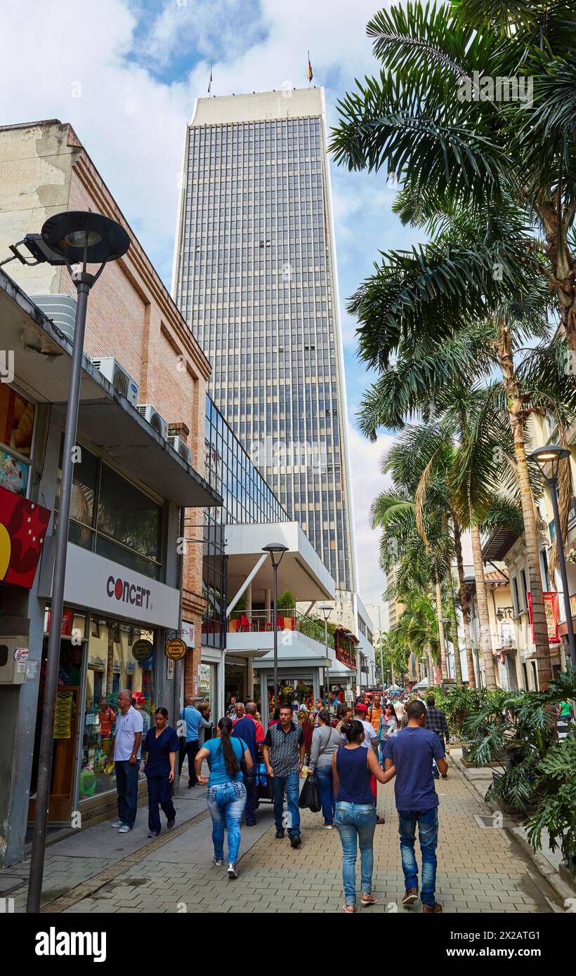 Coltejer tower, Carrera Junin, Medellin, Antioquia, Colombia, South ...
