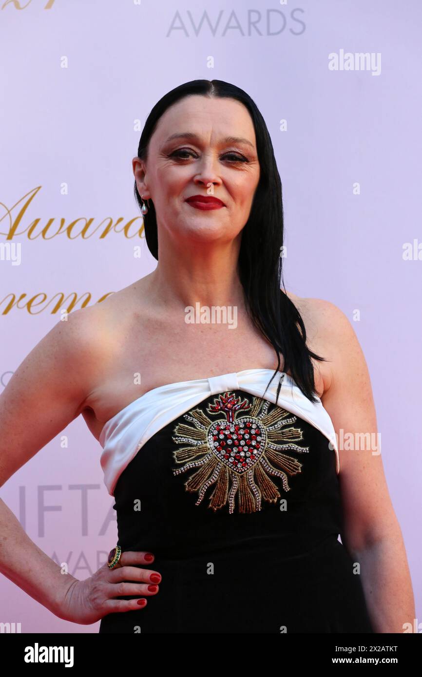 Dublin, Ireland. 20th April 2024. Bronagh Gallagher arriving on the red ...