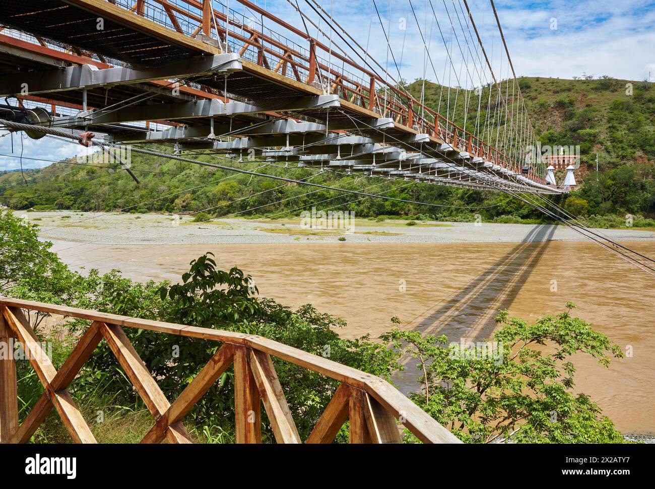 West Bridge, Cauca River, Santa Fe de Antioquia, Antioquia, Colombia ...