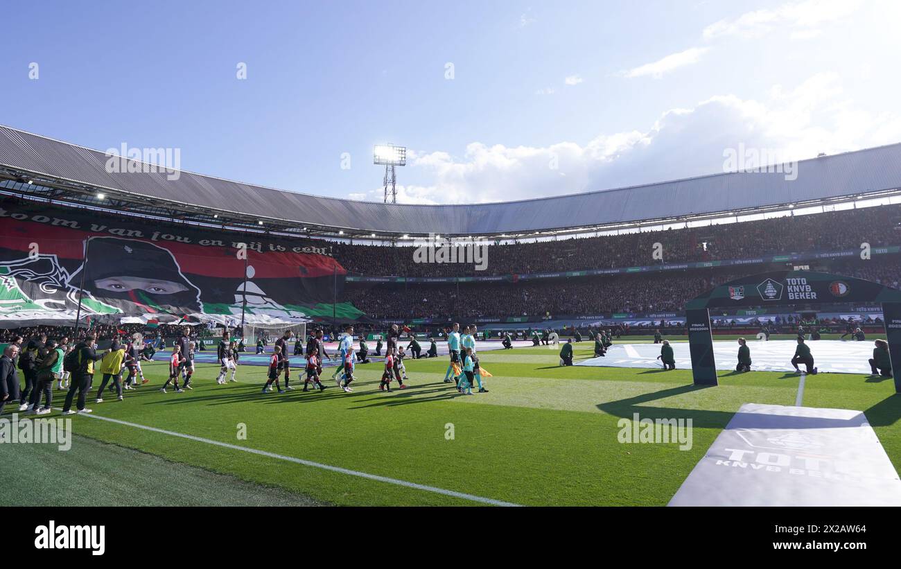 Rotterdam, Netherlands. 21st Apr, 2024. ROTTERDAM, Stadium de Kuip, 21 ...