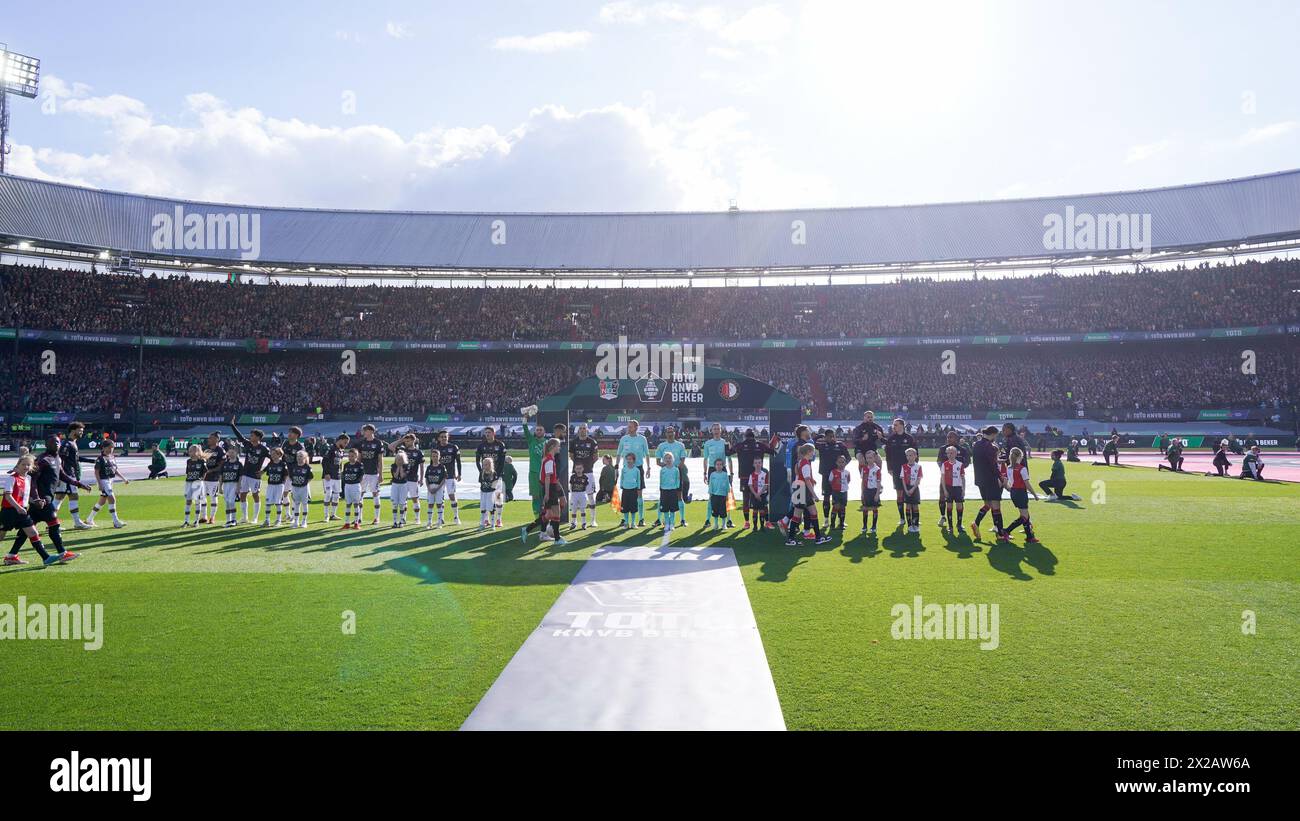 Rotterdam, Netherlands. 21st Apr, 2024. ROTTERDAM, Stadium de Kuip, 21 ...