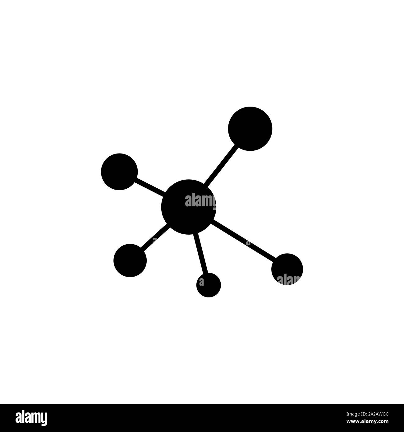 Molecule flat vector icon. Simple solid symbol isolated on white background Stock Vector Image ...