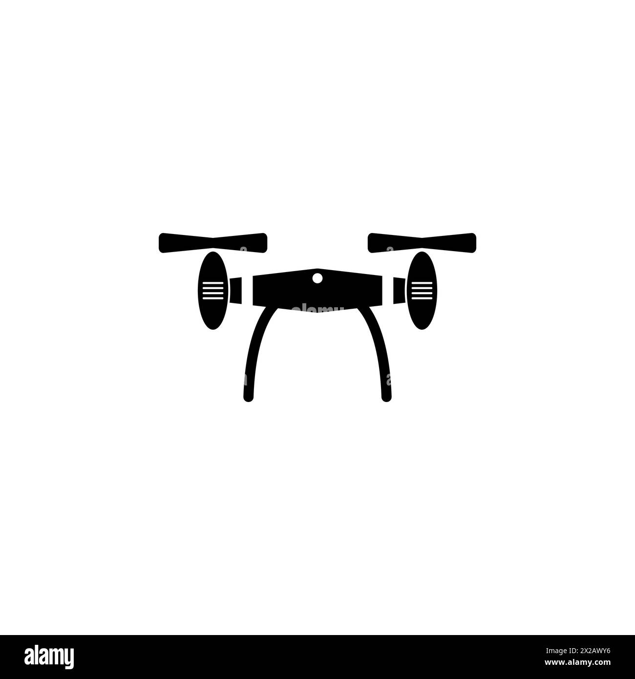 Air Drone flat vector icon. Simple solid symbol isolated on white ...