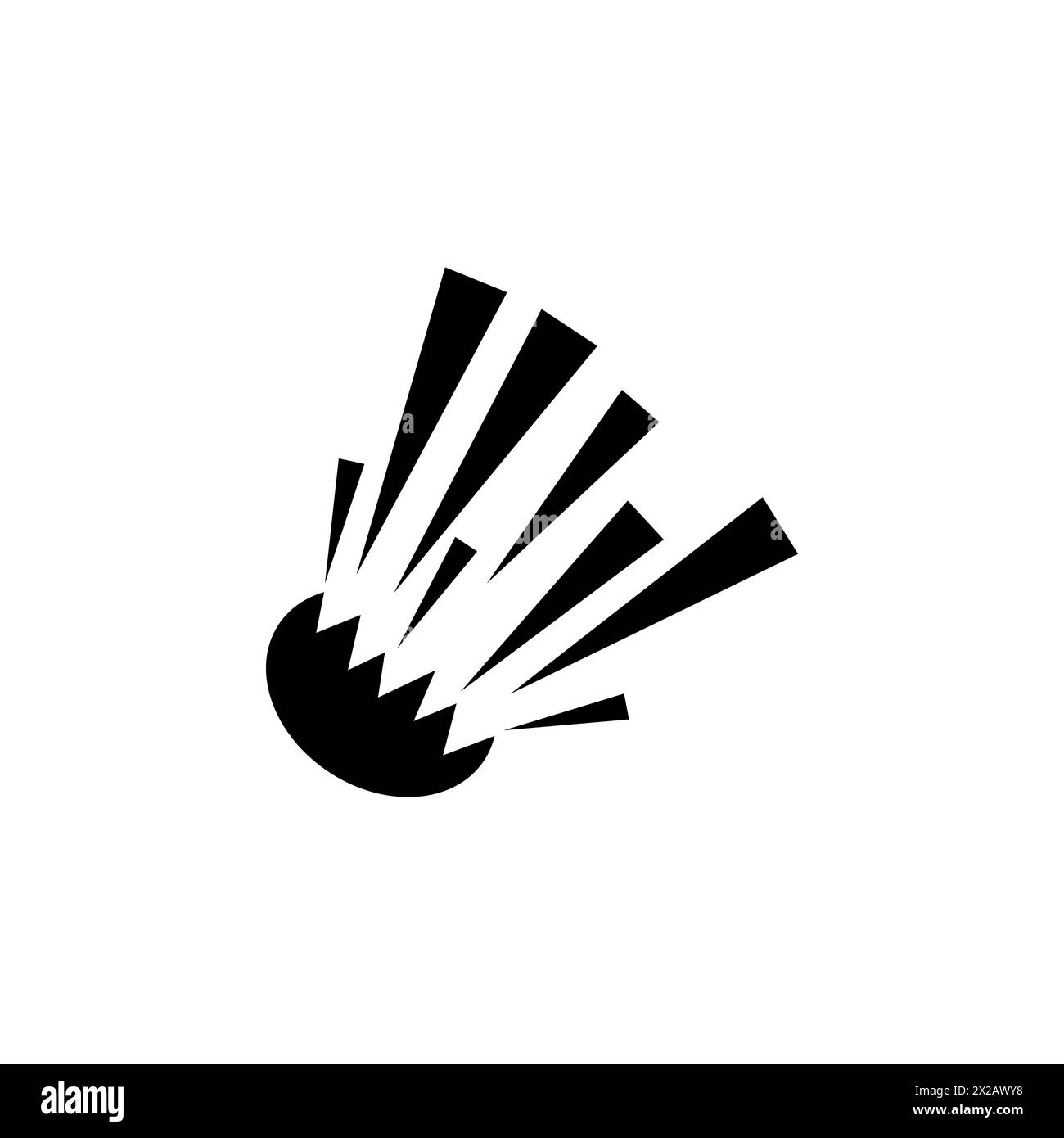 Explosion Blast flat vector icon. Simple solid symbol isolated on white ...