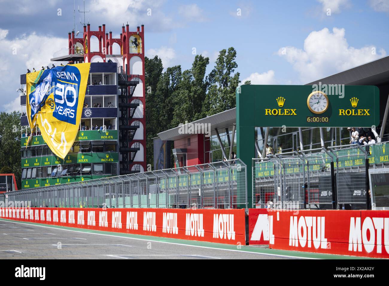 Illustration, Senna Tribute during the 2024 6 Hours of Imola, 2nd round of the 2024 FIA World ...