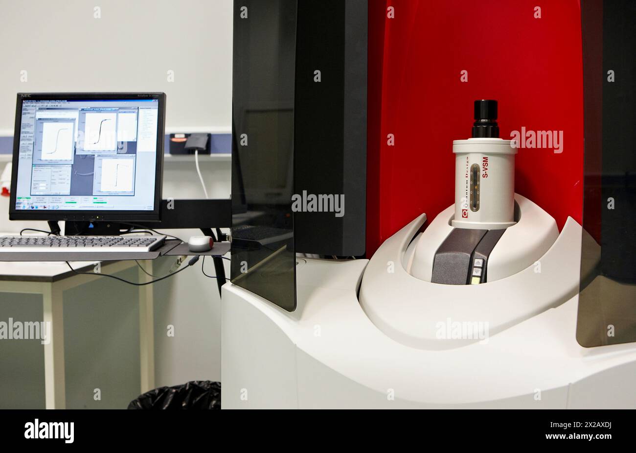 SQUID configuration to measure the magnetic properties of a material ...