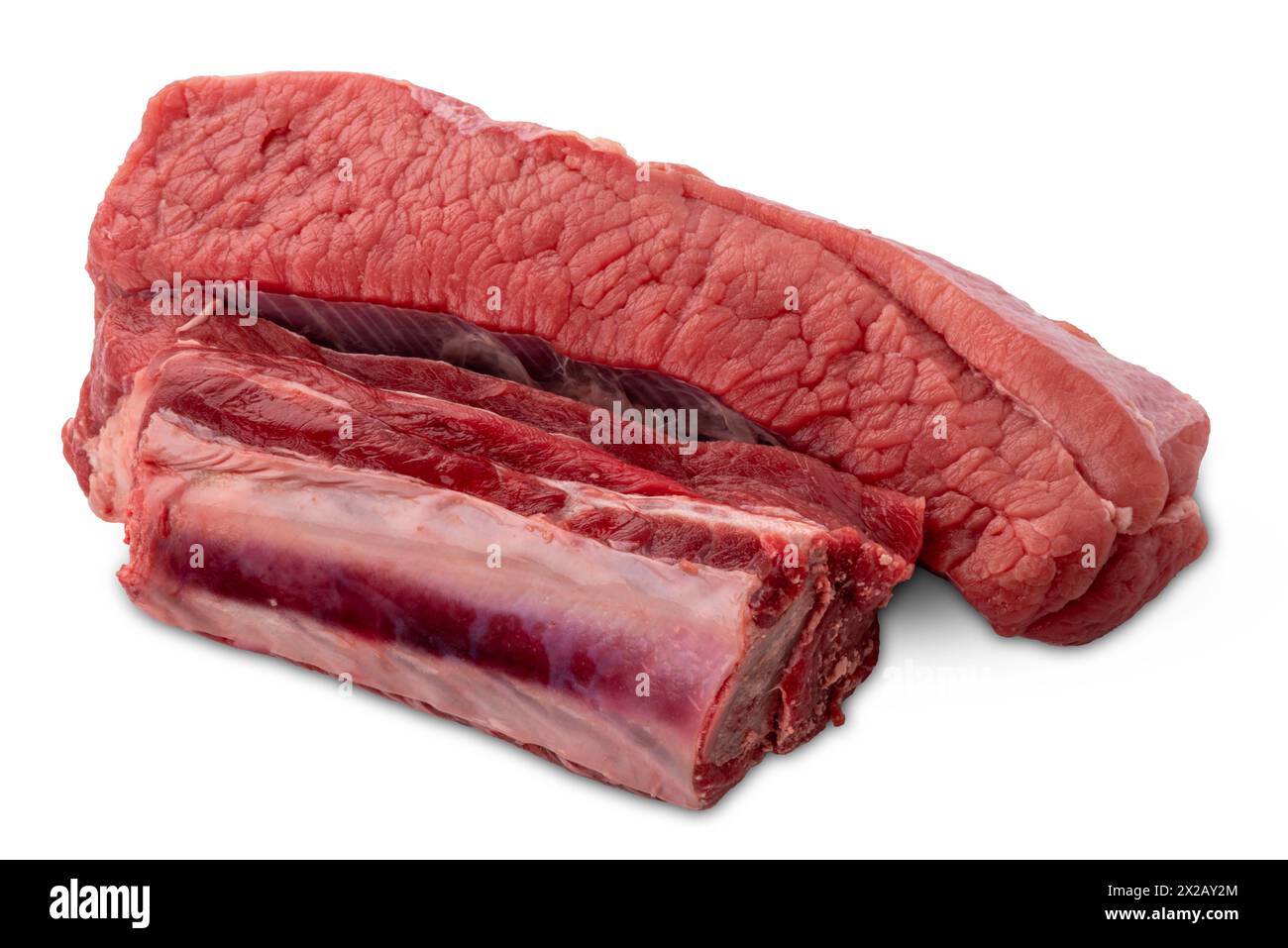 Short plate, cut of meat from the intercostal part of the calf , in ...