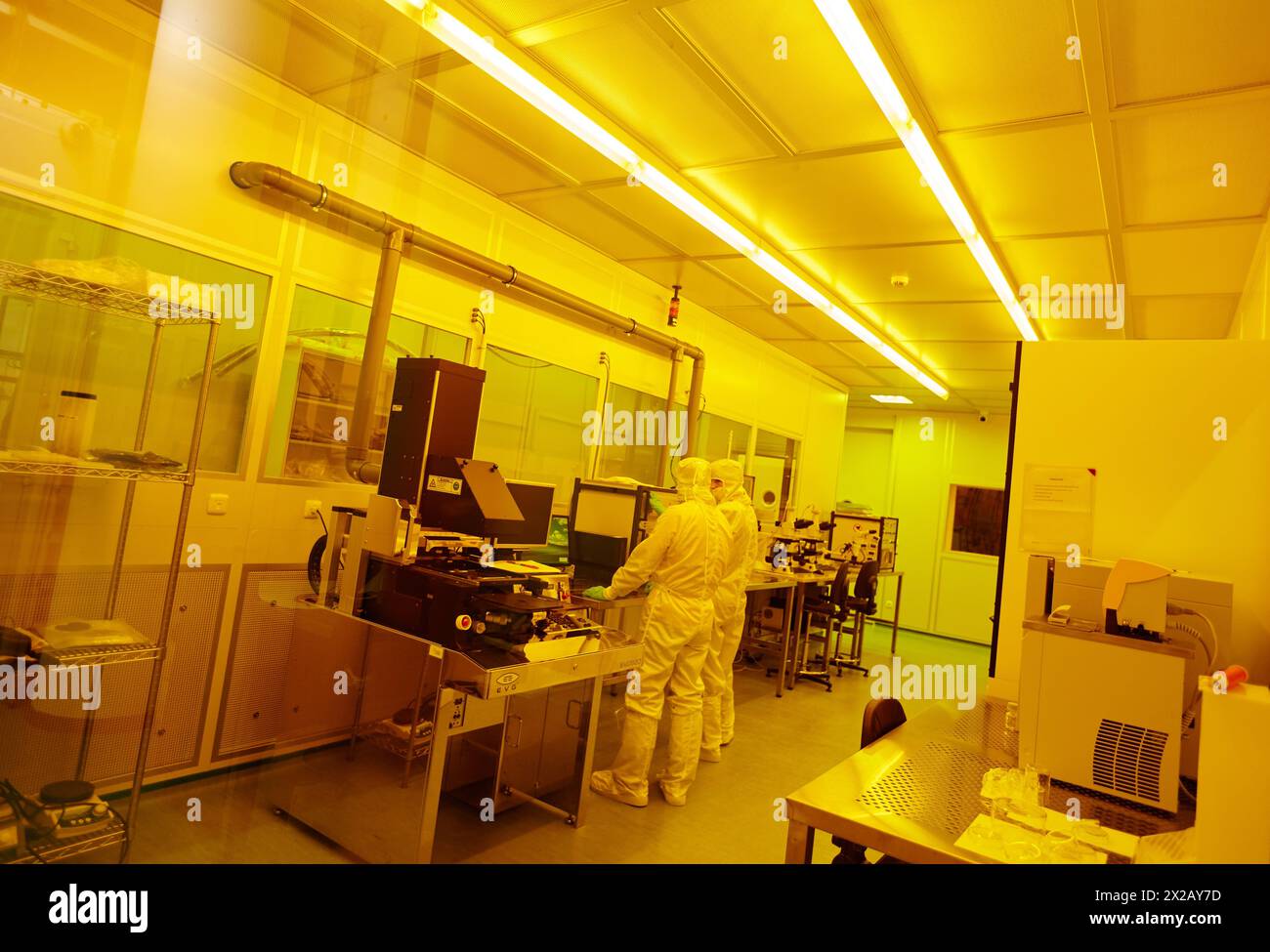 EVG mask aligner. Photolithography Room. Cleanroom. Nanotechnology ...