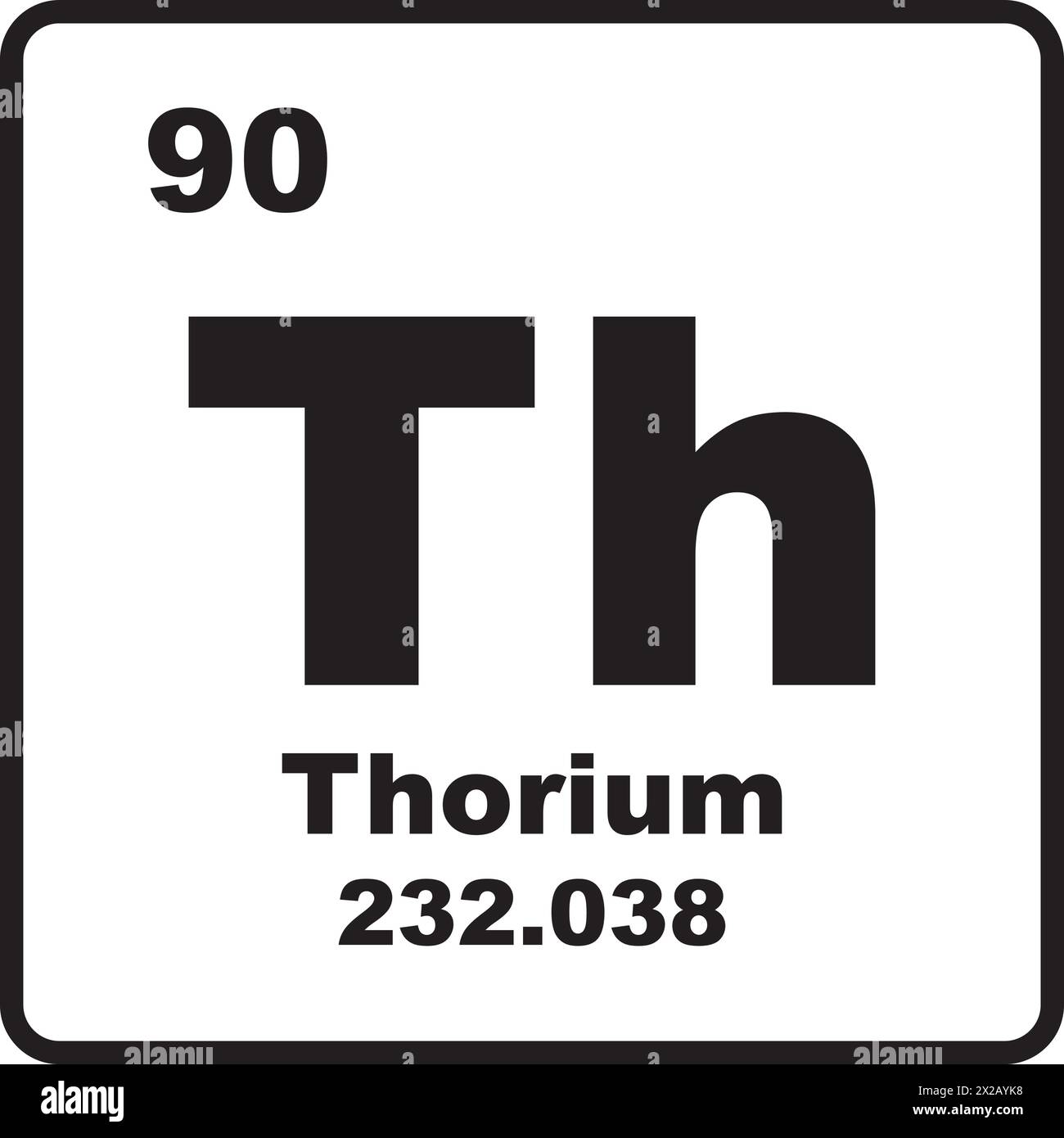 Thorium chemistry icon,chemical element in the periodic table Stock ...