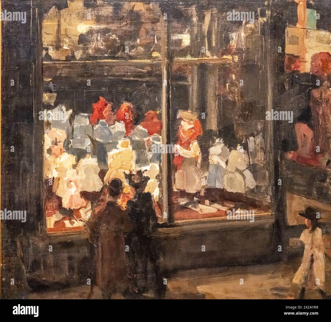 Shop Window, Isaac Israels, 1894, Amsterdam, Netherlands Stock Photo ...