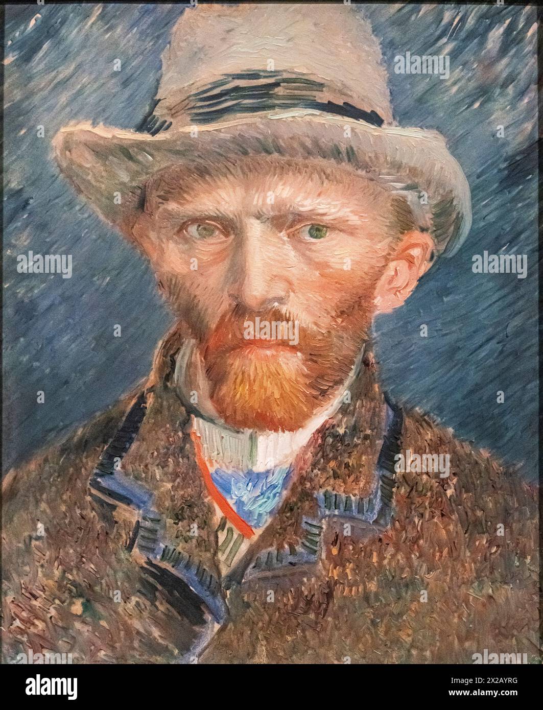 Vincent van Gogh self-portrait, 1887, Amsterdam, Netherlands Stock ...