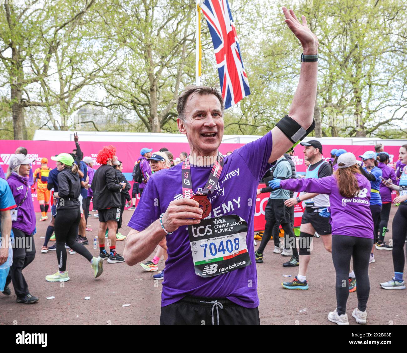 London, UK. 21st Apr, 2024. Jeremy Hunt, Chancellor of the Exchequer of ...