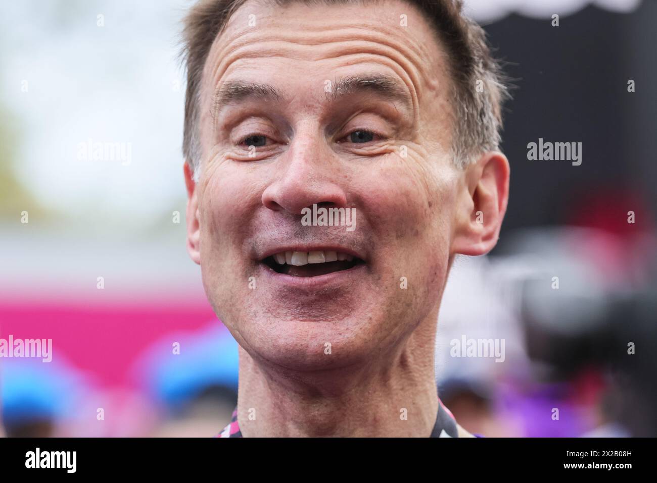 London, UK. 21st April 2024. Jeremy Hunt, Chancellor of the Exchequer ...