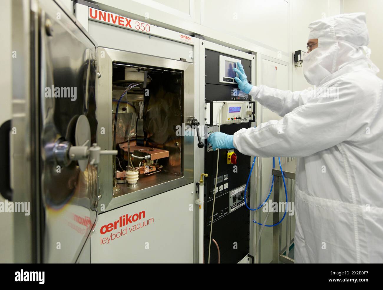 Layer deposition by using e-beam evaporator, clean room, thermal and e ...