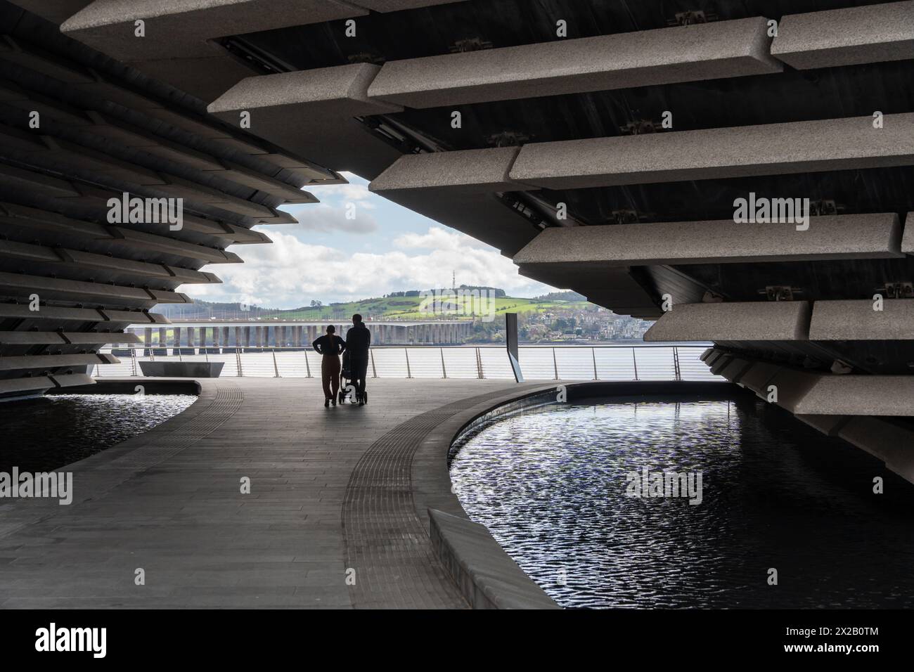 The V and A Dundee design museum on Riverside Esplanade in the Scottish ...