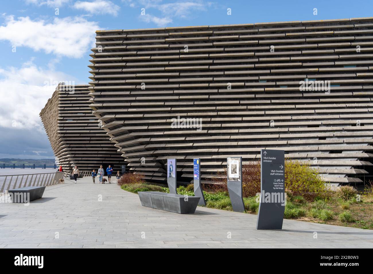 The V and A Dundee design museum on Riverside Esplanade in the Scottish ...