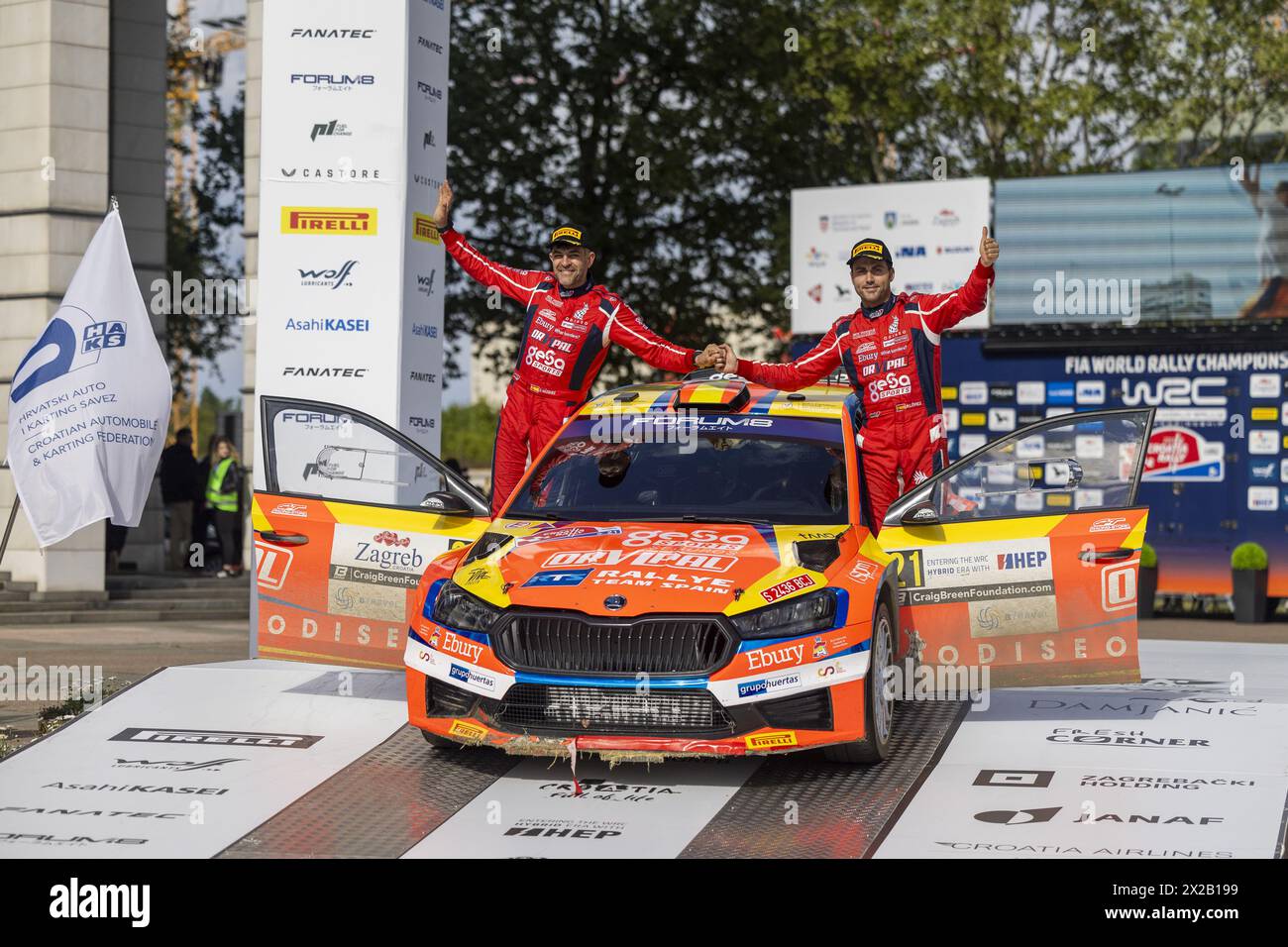 LOPEZ Pepe, VAZQUEZ David, Skoda Fabia RS Rally2, portrait during the ...
