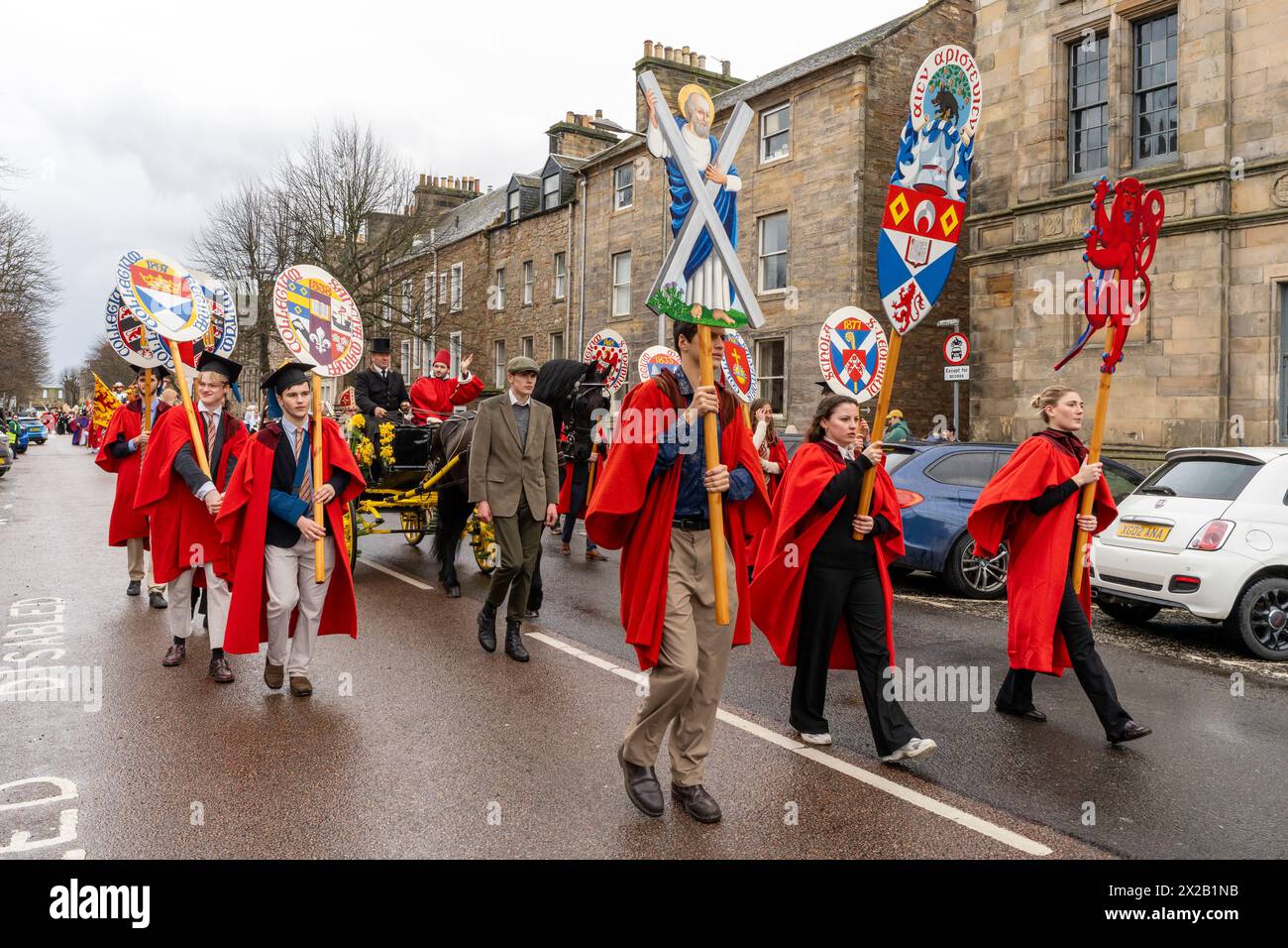 The Kate Kennedy Procession, an annual event in St Andrews, Scotland ...