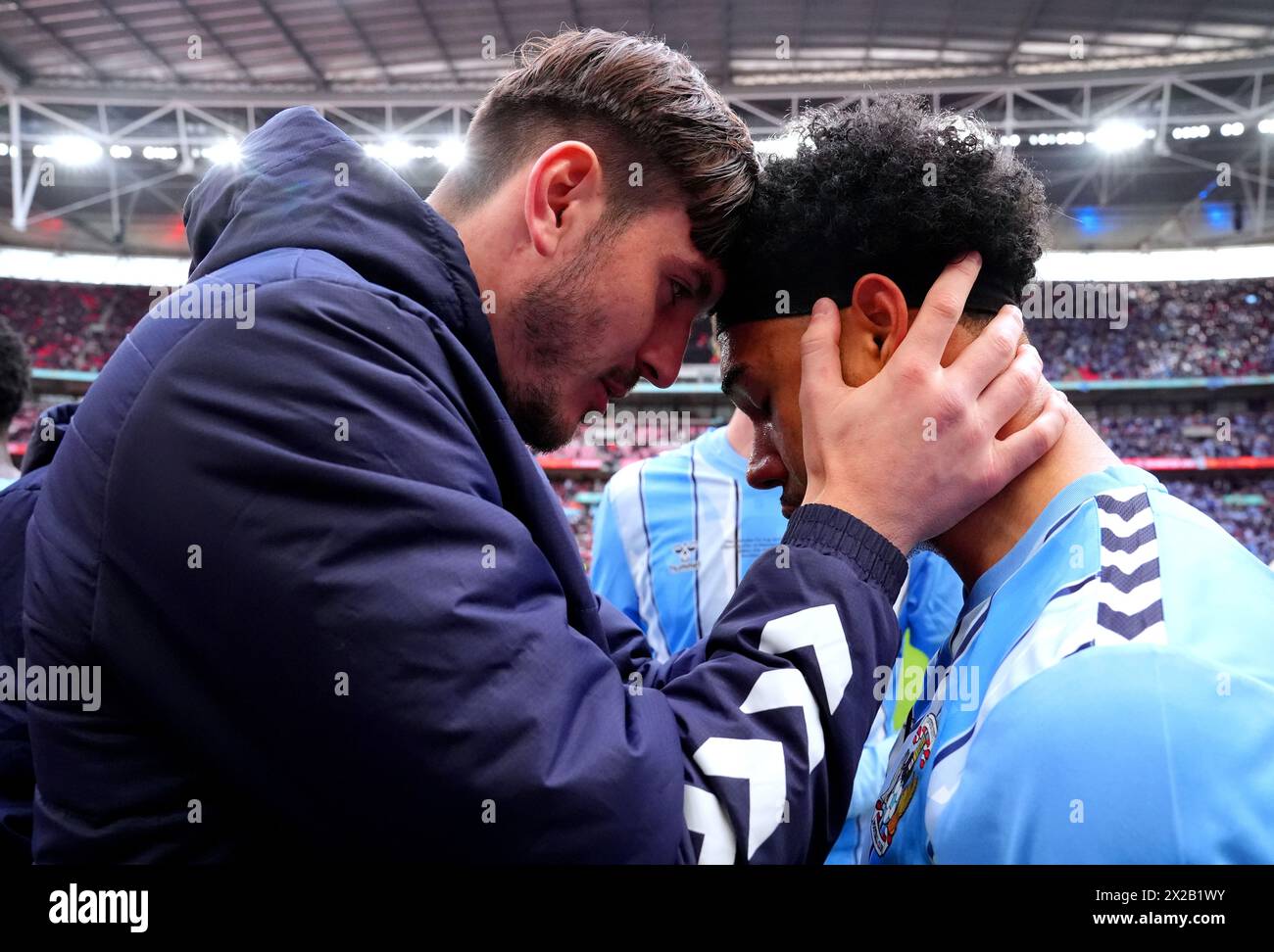 Coventry City's Liam Kitching (left) and Milan van Ewijk before the ...