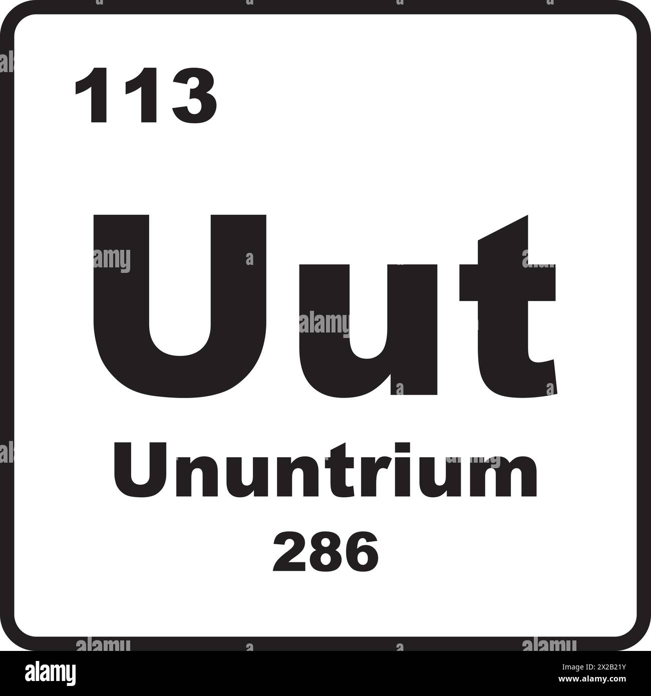 Ununtrium chemistry icon,chemical element in the periodic table Stock Vector Image & Art - Alamy