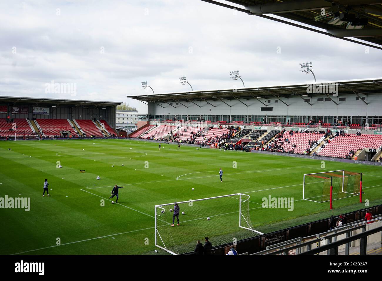 Leigh Sports Village, Leigh, UK. April 21 2024Manchester United Women v ...