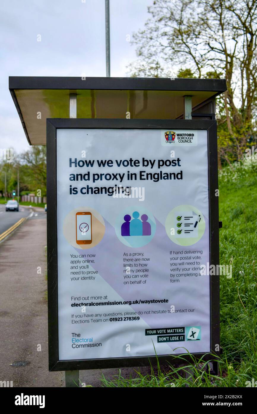 How We Vote By Post & Proxy In England Is Changing, Bus Stop Advert ...