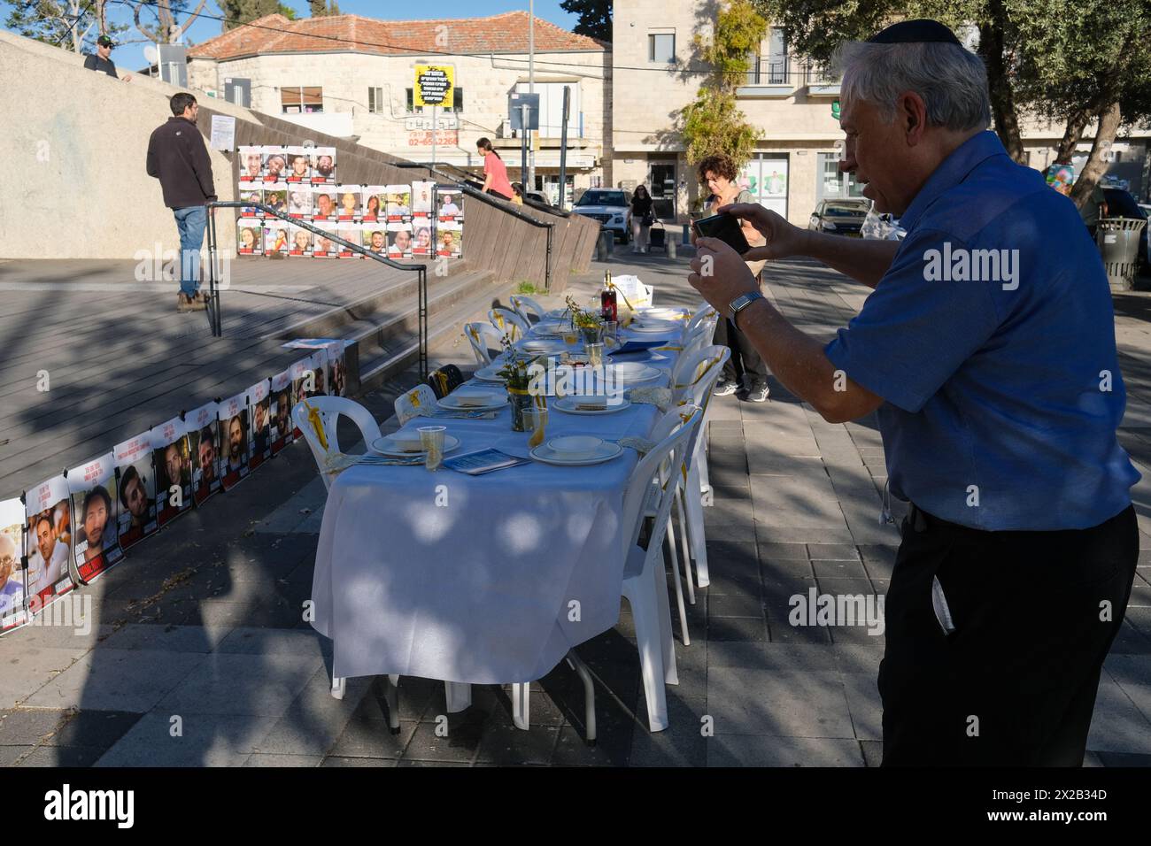 Jerusalem, Israel. 21st Apr, 2024. On the eve of Passover, to be ...