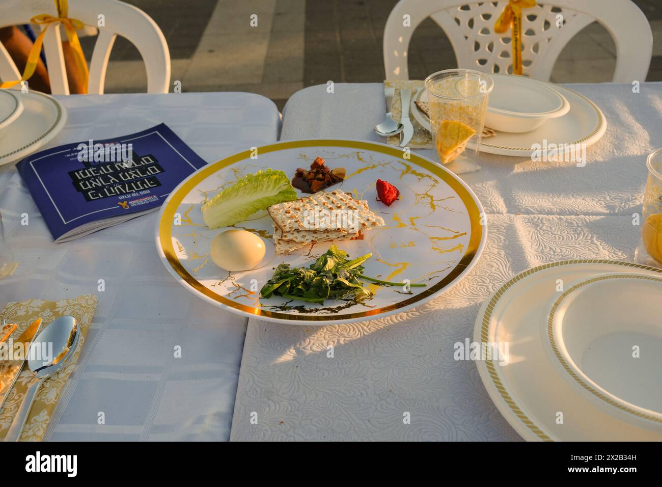 Jerusalem, Israel. 21st Apr, 2024. On the eve of Passover, to be ...