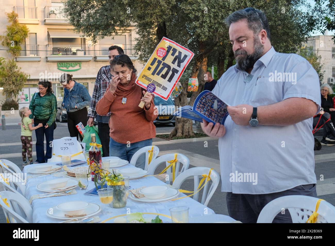 Jerusalem, Israel. 21st Apr, 2024. On the eve of Passover, to be ...
