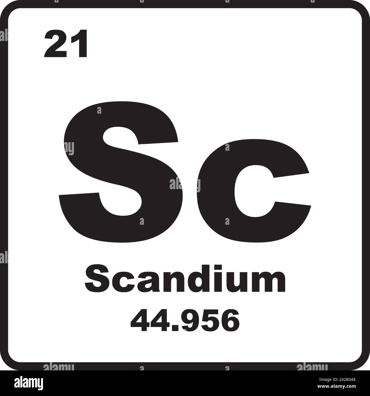 Scandium symbol Stock Vector Images - Alamy