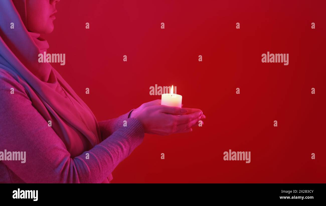 Ramadan praying. Islam religion. Unrecognizable woman hands holding ...