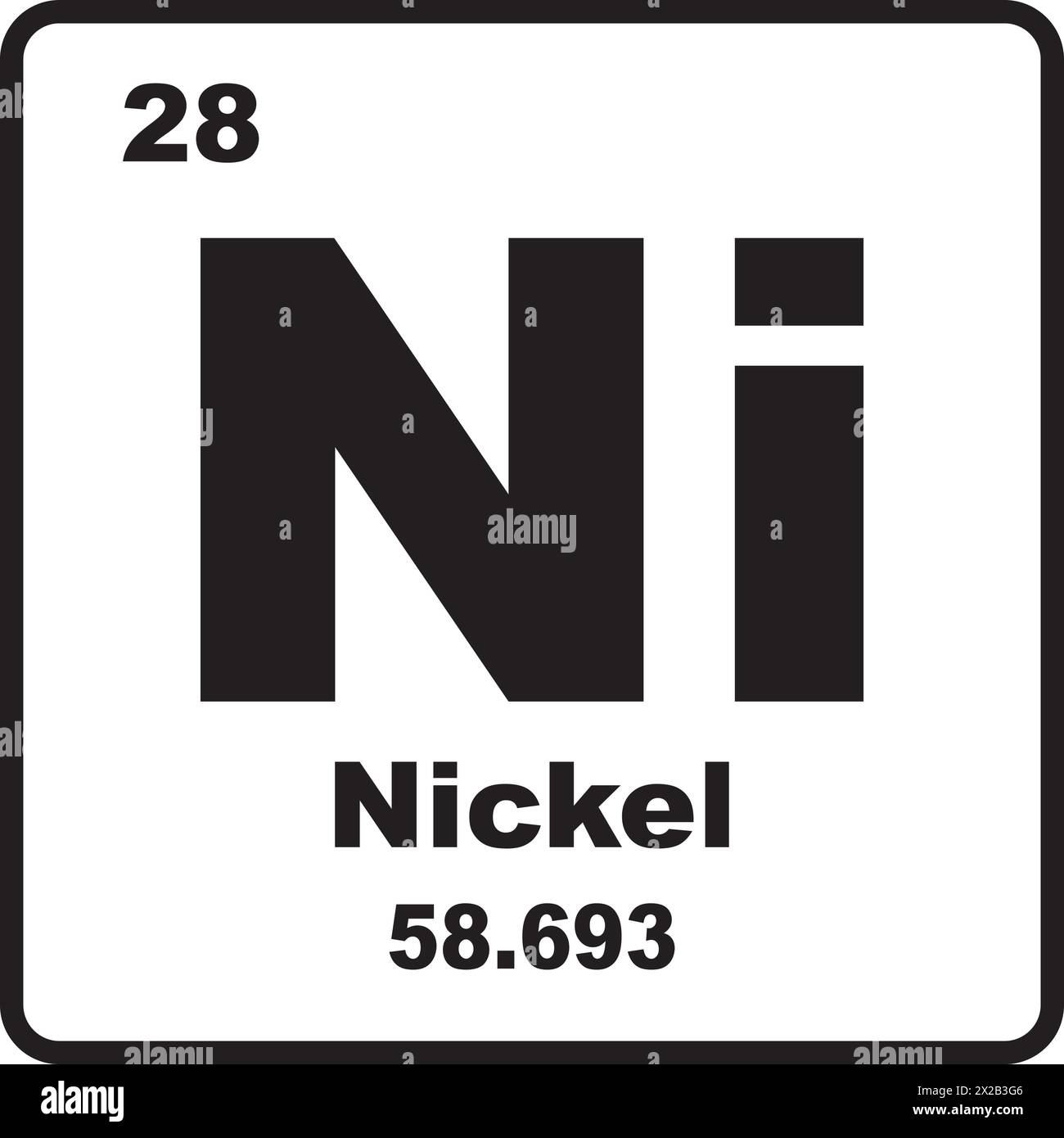 Nickel atom group hi-res stock photography and images - Alamy