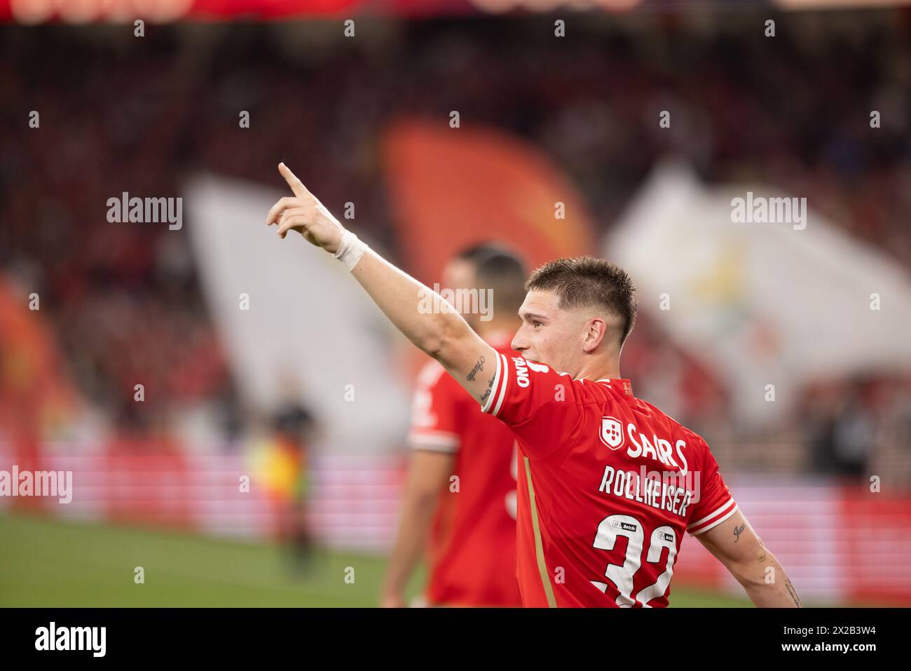Benjamín Rollheiser celebrates after scoring goal during Liga Portugal ...