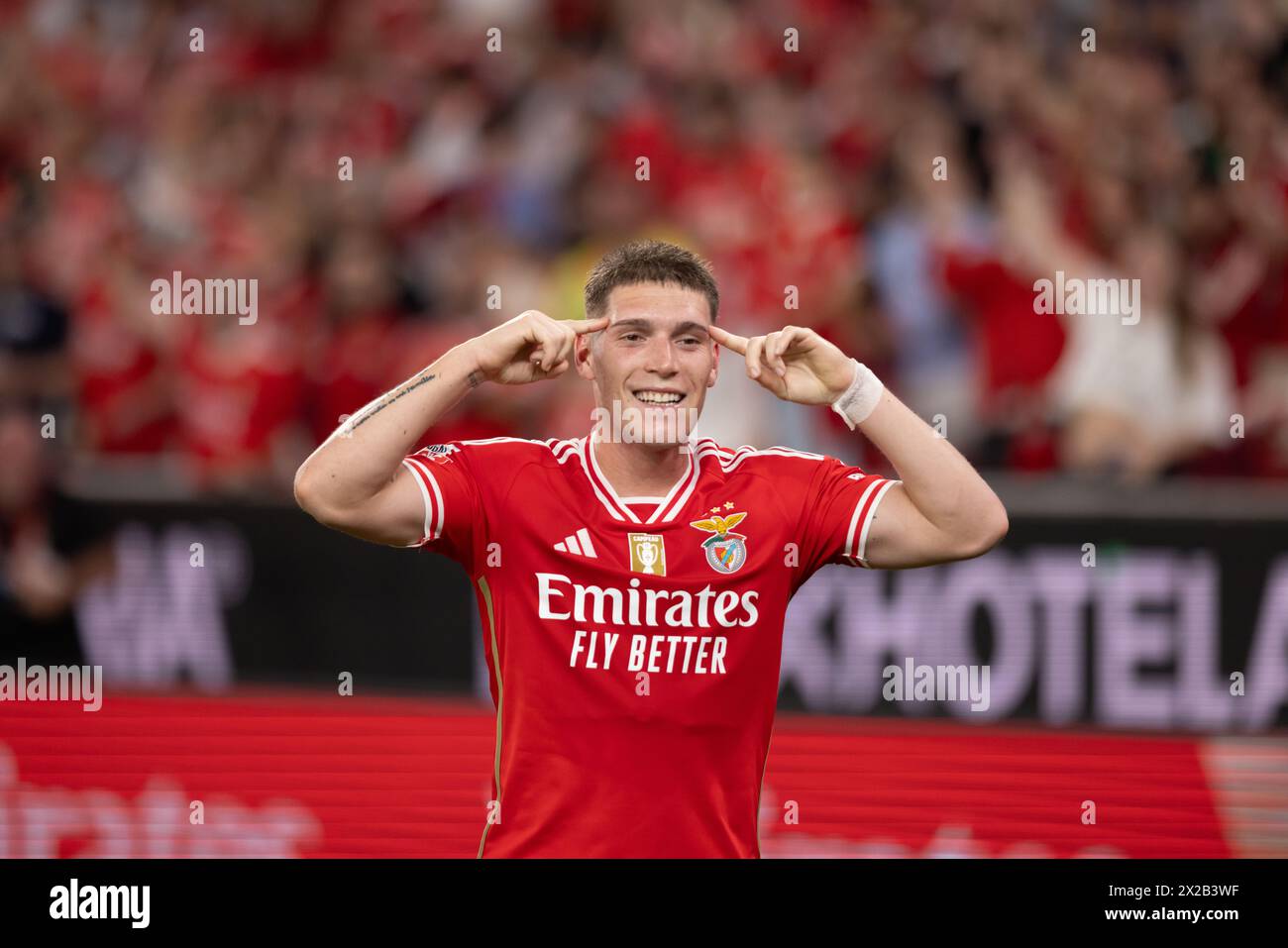 Benjamín Rollheiser celebrates after scoring goal during Liga Portugal ...