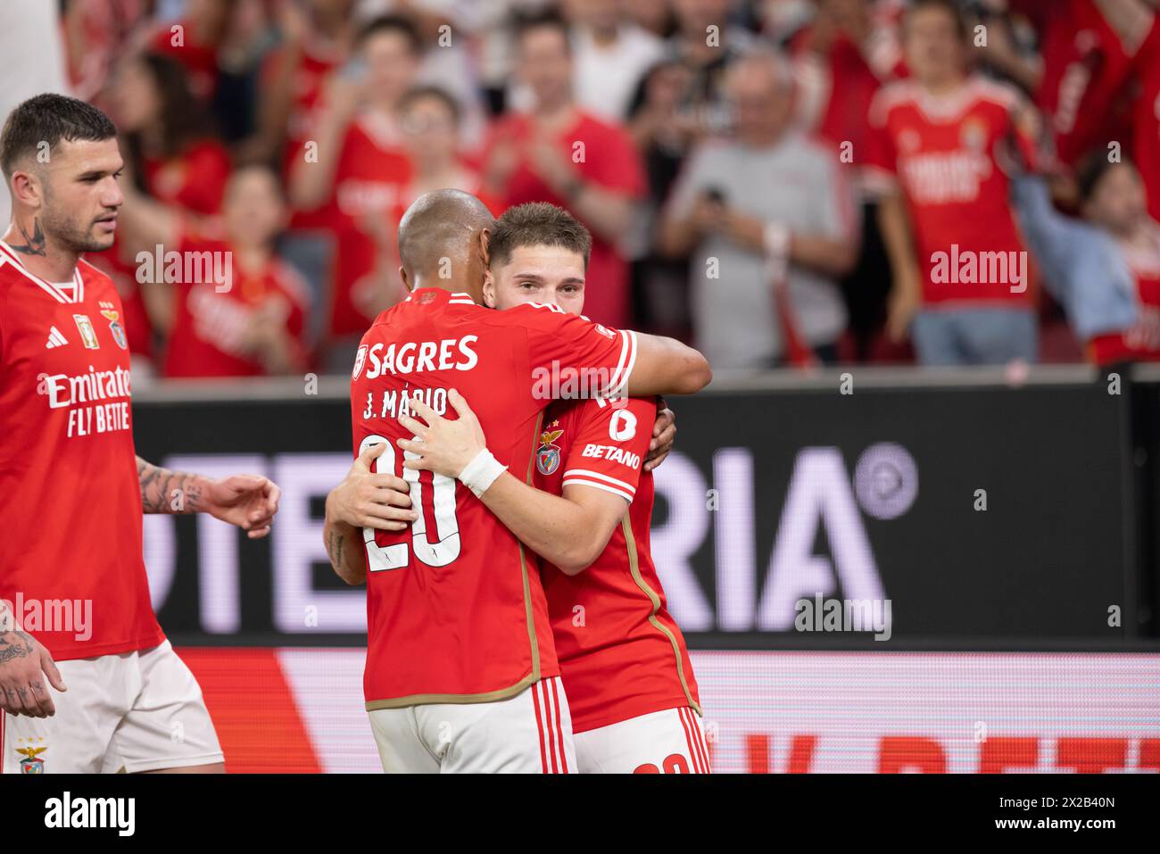 Benjamín Rollheiser celebrates after scoring goal during Liga Portugal ...