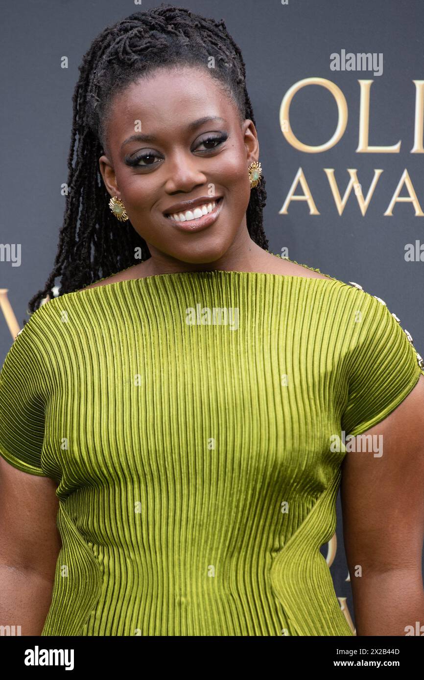 London, UK. 14 Apr, 2024. Pictured: Georgina Onuorah attends The Olivier Awards 2024 at Royal ...
