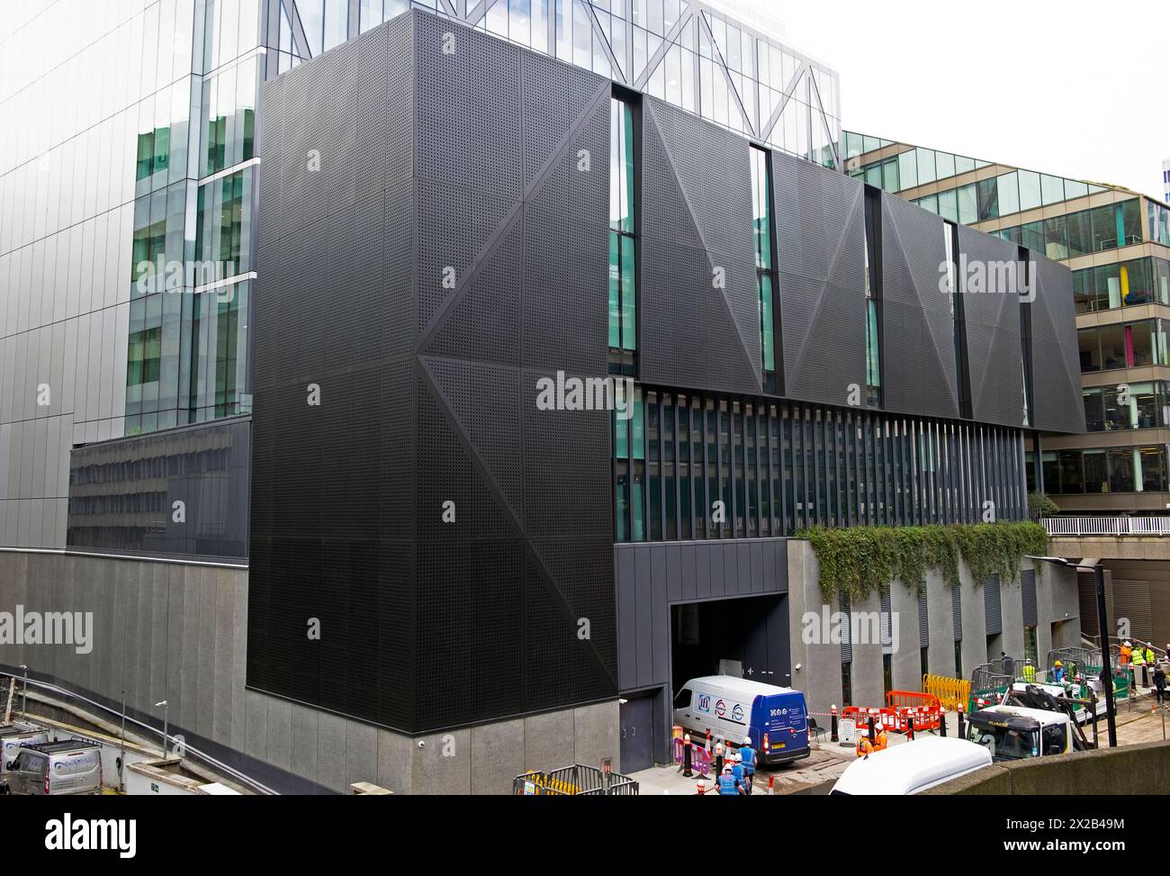 View of back rear new 21 Moorfields building from at 14 Moor Lane ...