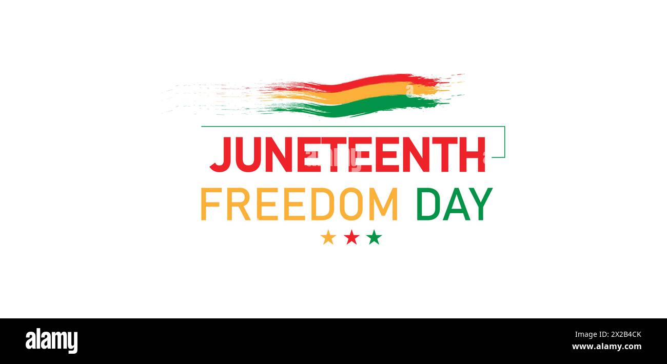 A Visual Freedom Juneteenth Illustration Design Stock Vector Image ...