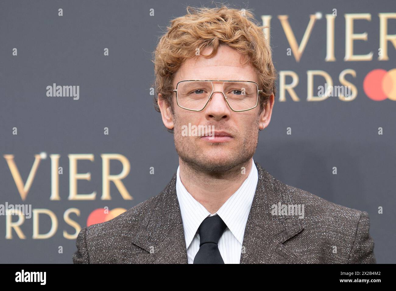 London, UK. 14 Apr, 2024. Pictured: James Norton attends The Olivier Awards 2024 at Royal Albert ...