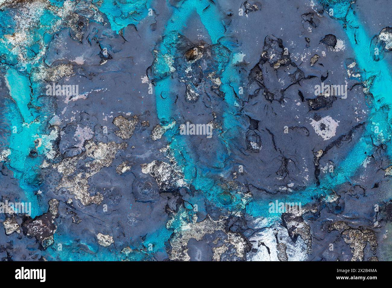 Dark teal abstract drawing on plastered old and all cracked wall Stock ...