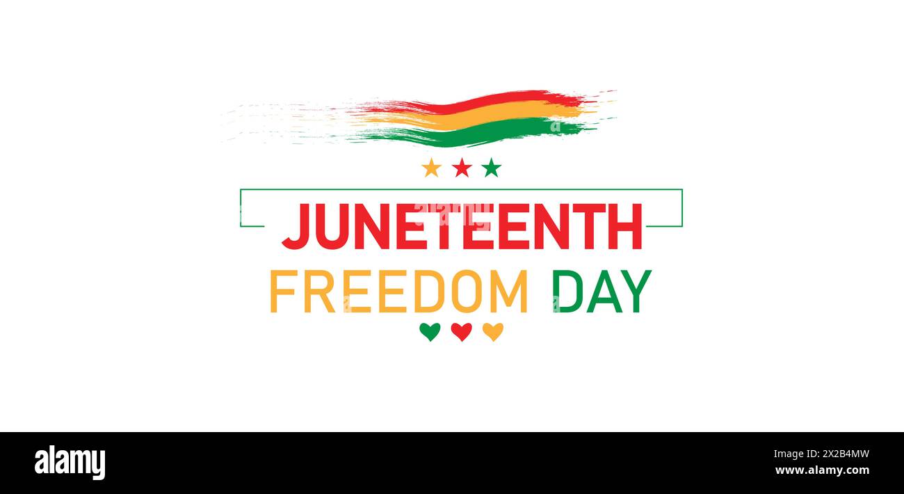 Juneteenth Celebration Through Illustration A Colorful Reflection Stock ...