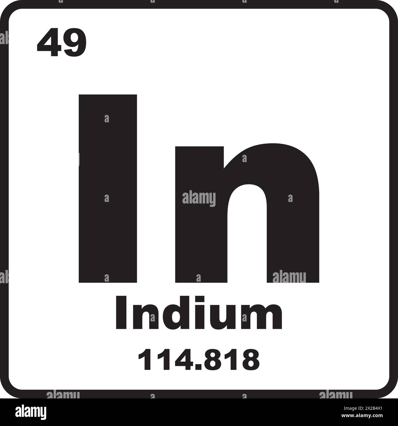 Indium chemical element atomic hi-res stock photography and images - Alamy