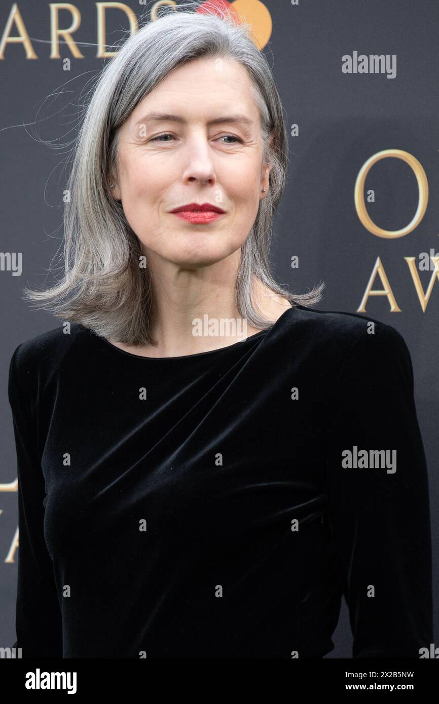 London, UK. 14 Apr, 2024. Pictured: Gina McKee attends The Olivier Awards 2024 at Royal Albert ...